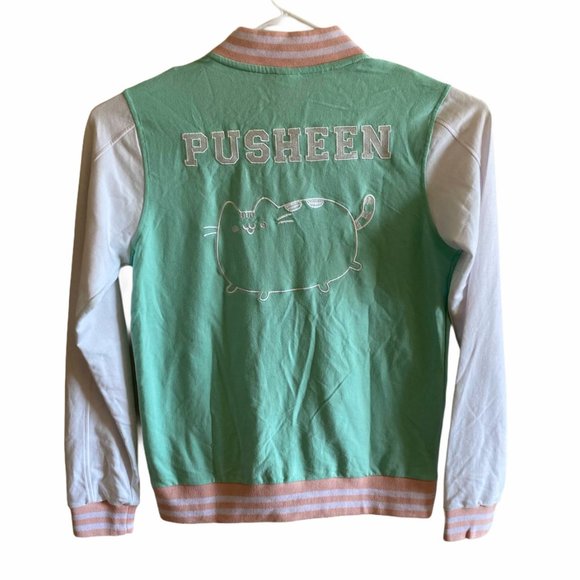 Pusheen | Jackets & Coats | Pusheen Pastel 27 Kawaii Varsity Jacket ...
